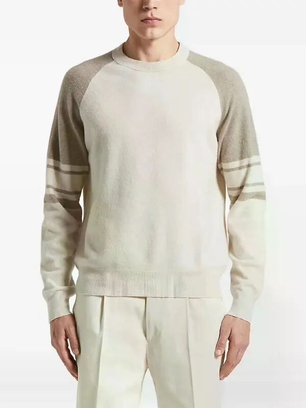 Peserico Raglan-sleeve Striped Sweater