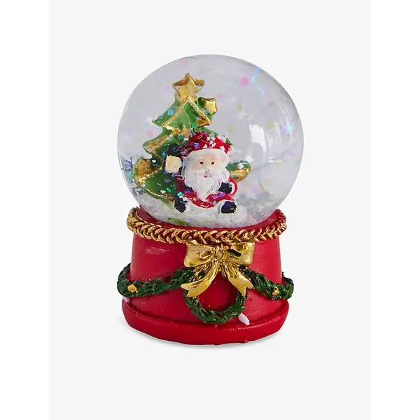 SELFRIDGES EDIT Santa Snowman Glass Christmas Snowglobe
