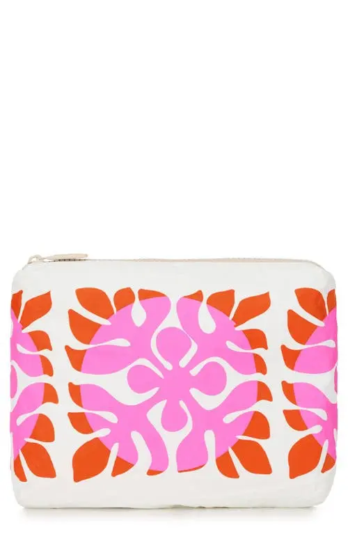 ALOHA COLLECTION Appliqué Zip Pouch - Zest