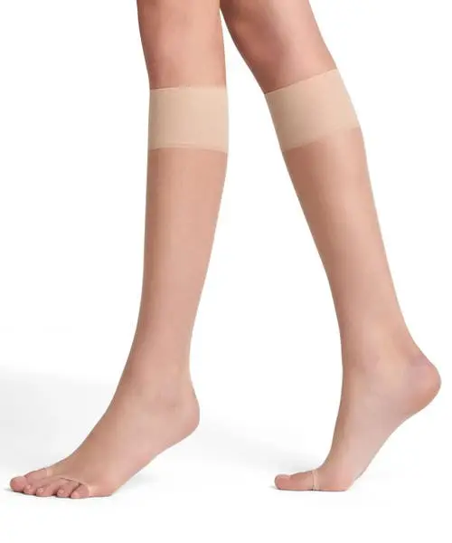 Falke Shelina Toeless 12 Denier Ultra Sheer Socks - Crystal