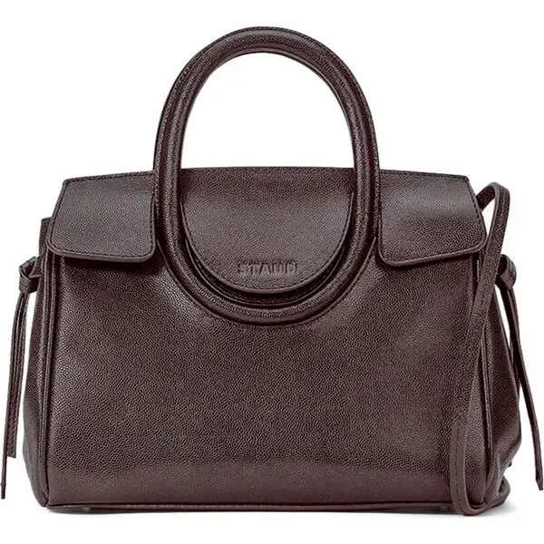Staud Mini Maude Leather Carryall Bag - Espresso