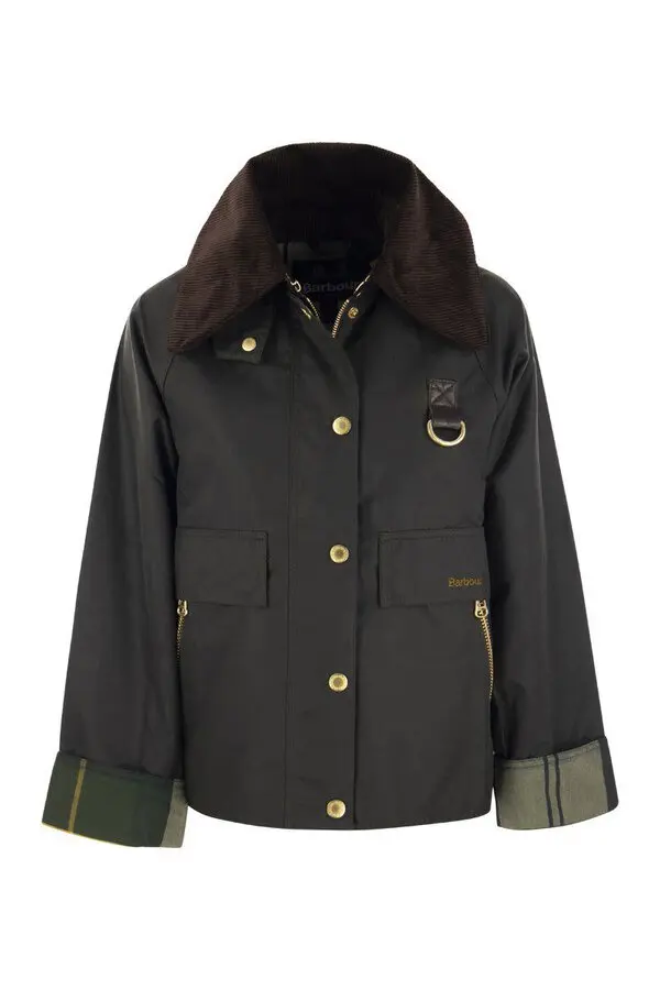 Barbour Catton Waxed Jacket - Sage/ancient