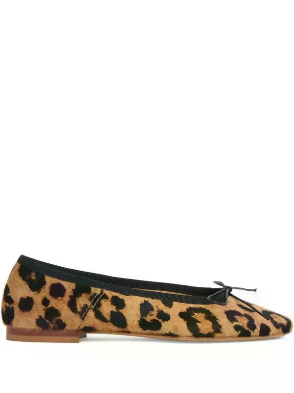 MANSUR GAVRIEL Leopard Print Ballerina Flats