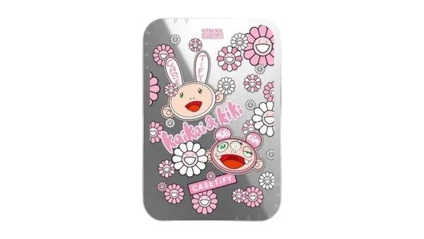 TAKASHI MURAKAMI X Casetify Kaikai And Kiki Sticker Mania Snappy Magsafe Cardholder Stand - Mirror