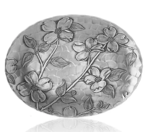 WENDELL AUGUST Dogwood Design 7' Small Oval Dis H