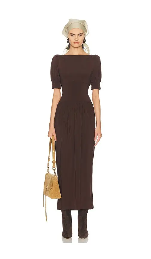HELSA The Simone Tie Back Jersey Dress