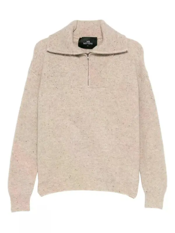 MR MITTENS Half-zip Sweater
