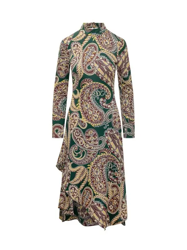 Etro Paisley Patterned Midi Dress - Multicolor