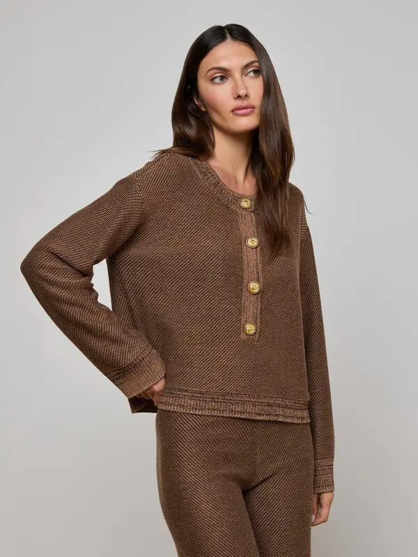 L'Agence Hadassah Henley Sweater