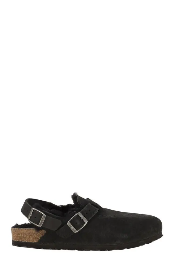 BIRKENSTOCK Shearling Slippers - Black