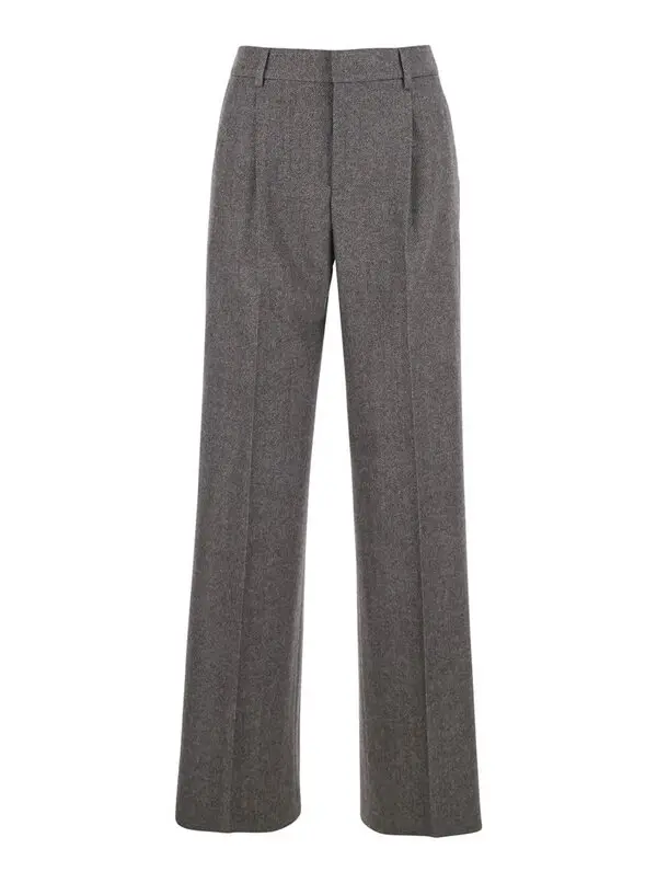 PT TORINO Lola Wool And Cashmere Pants - Grey