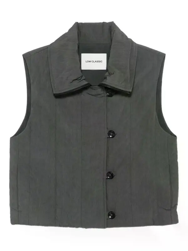 LOW CLASSIC Quilted Button-fastening Vest