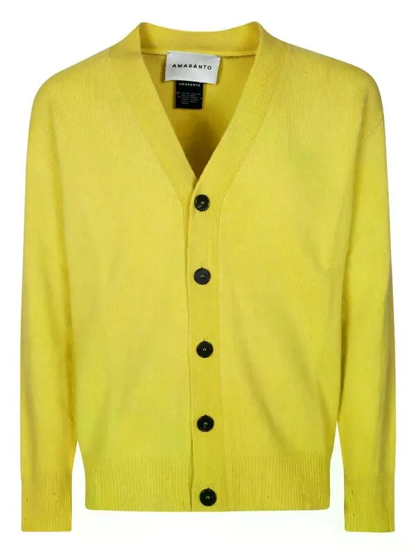 AMARÁNTO Buttoned V-neck Cardigan