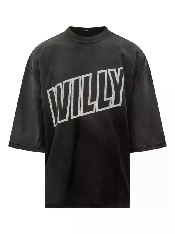 WILLY CHAVARRIA Inside-out Logo-print T-shirt