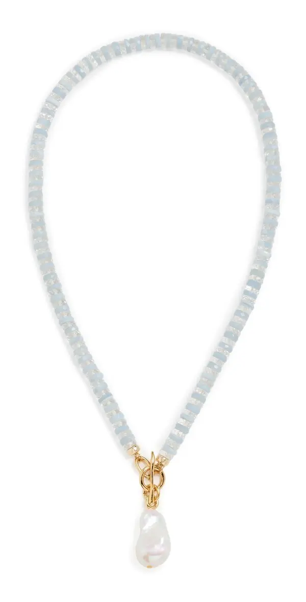 LIZZIE FORTUNATO Pearl And Opal Necklace - Blue