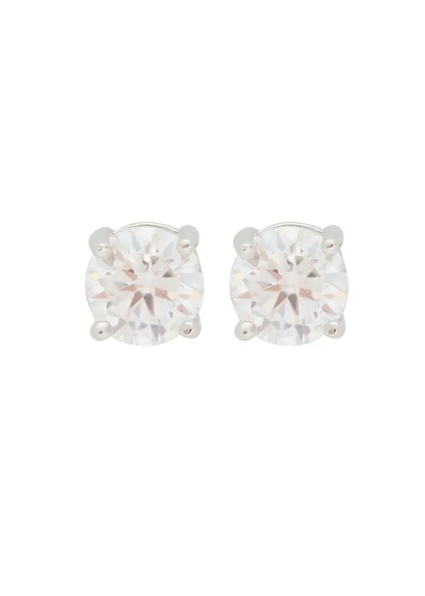 CERNUCCI Crystal-embellished Sterling Stud Earrings