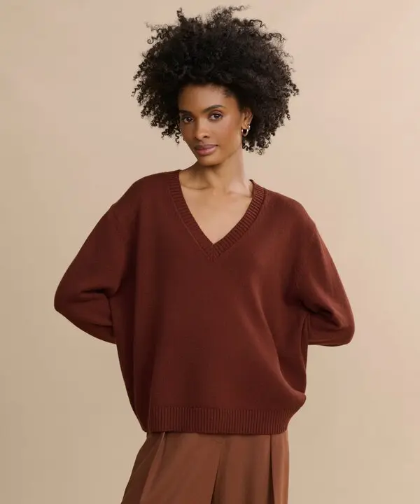 Jenni Kayne Simone V-neck - Rust