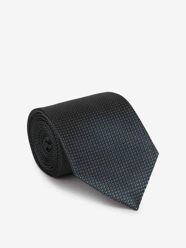 Zegna Textured Silk Neck Tie - Jungle Green