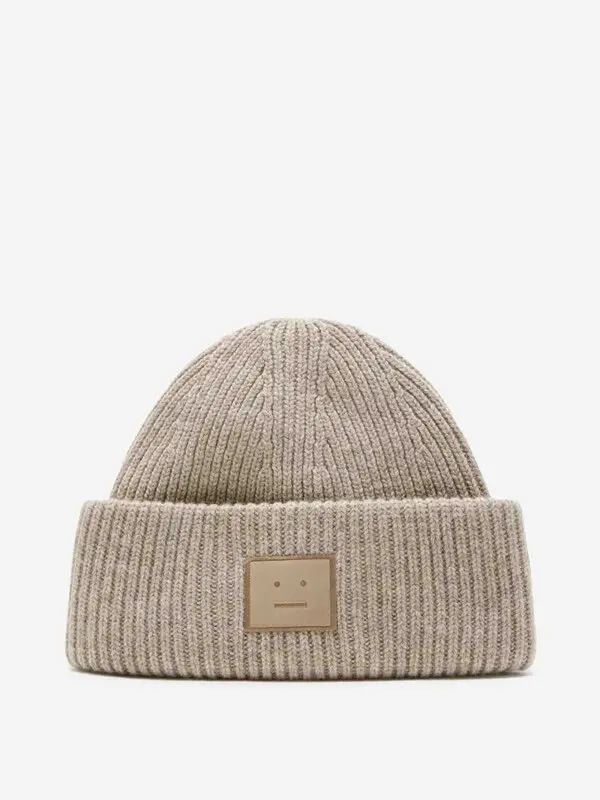 Acne Studios Wool Knit Beanie - Brown