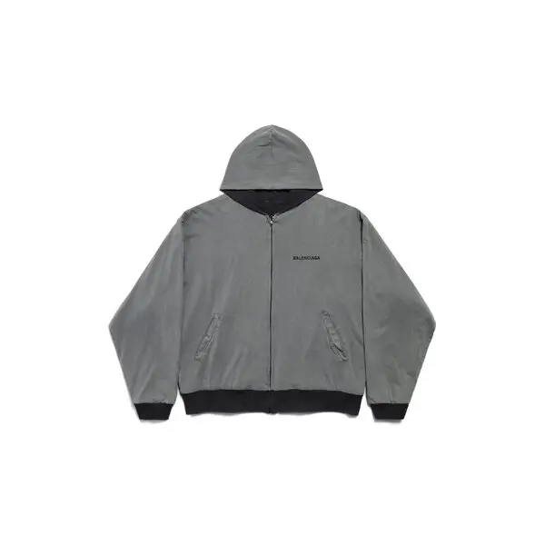 Balenciaga Back Reversible Zip-up Hoodie