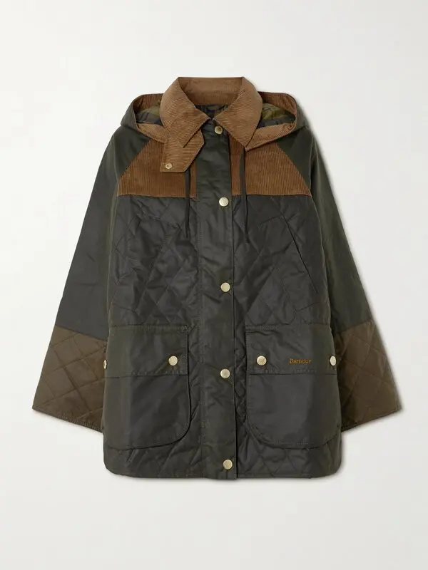 Barbour Imelda Hooded Waxed-cotton Jacket - Green