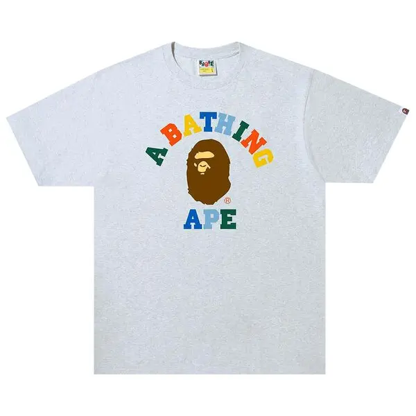 BAPE Ape Head One Point Tee - Grey