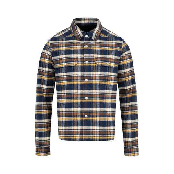Rick Owens Gaslone Plaid Cropped Outershirt