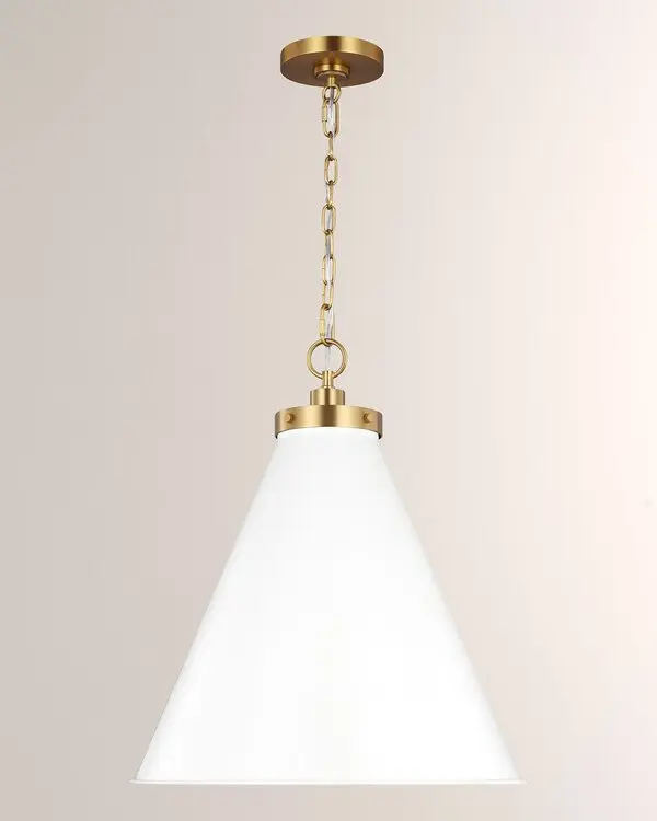 VISUAL COMFORT STUDIO Wellfleet Large Cone Pendant Chapman & Myers