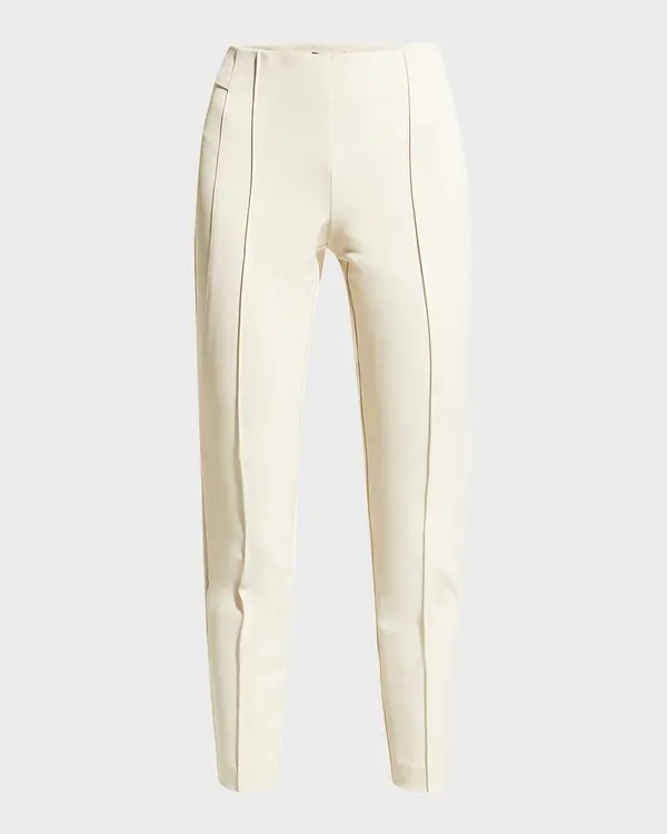 Lafayette 148 New York Gramercy Acclaimed-stretch Pants - Sand