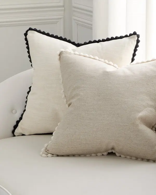 D.V. KAP HOME Pom Chic Decorative Pillow, 24" Square