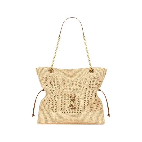 Saint Laurent Jamie Raffia Shopper