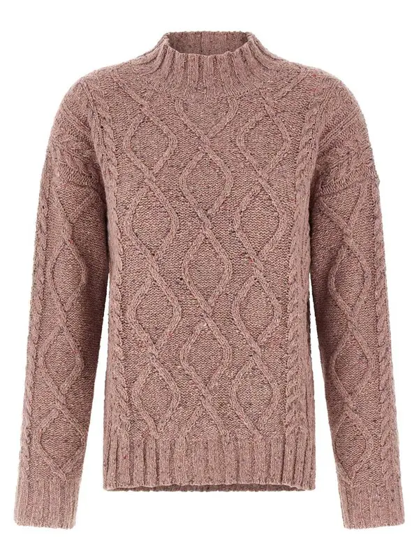 TWINSET Lamé Yarn Knit Sweater