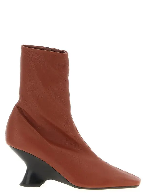 Dries Van Noten W.l. Nappa Ankle Boots