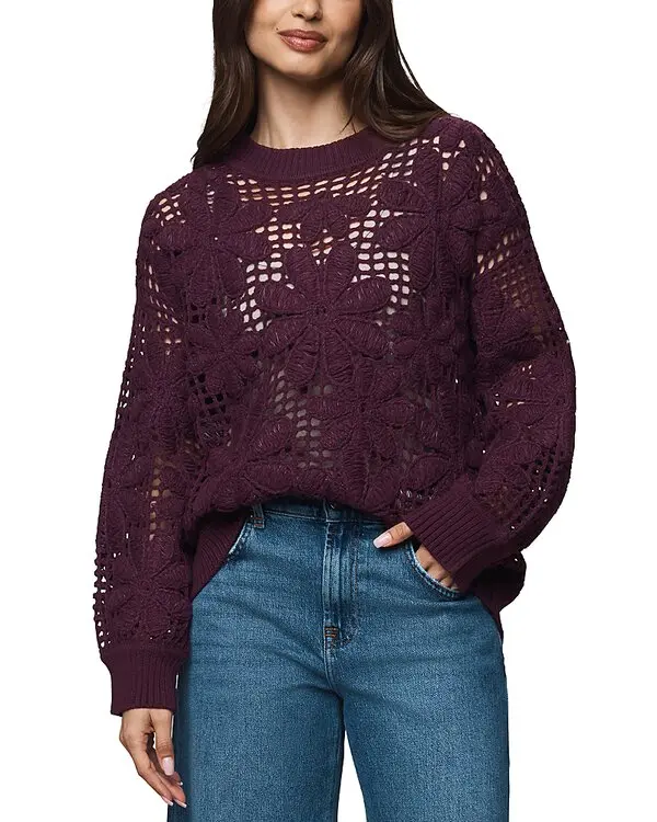 Splendid Magnolia Pullover Sweater - Washed Plum