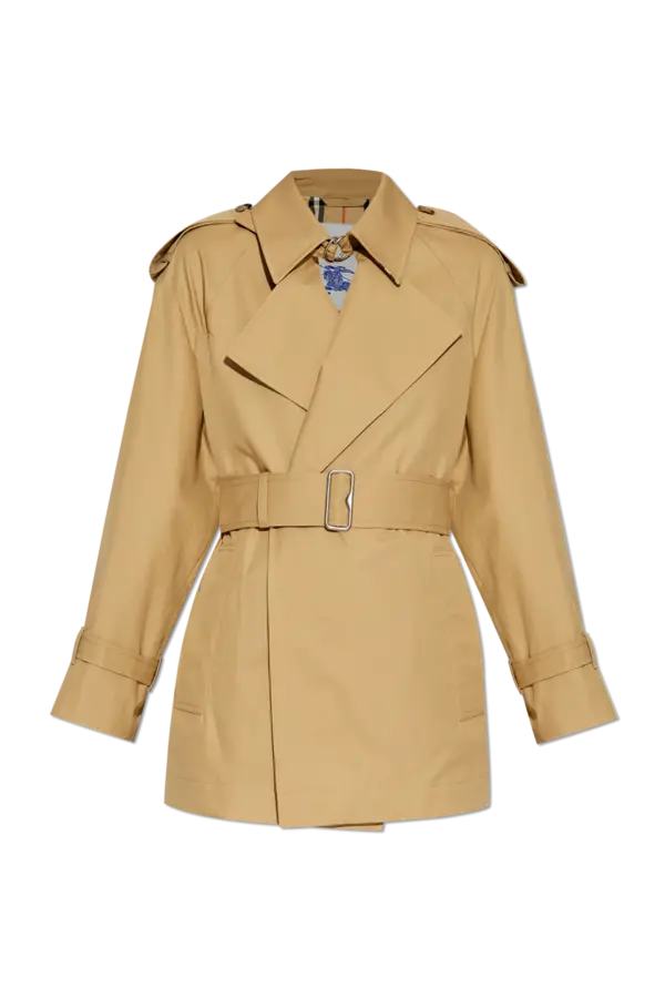 Burberry Cotton Trench Coat - Beige