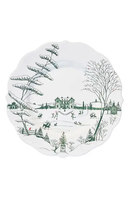 JULISKA Country Estate Winter Frolic Dinner Plate - Evergreen