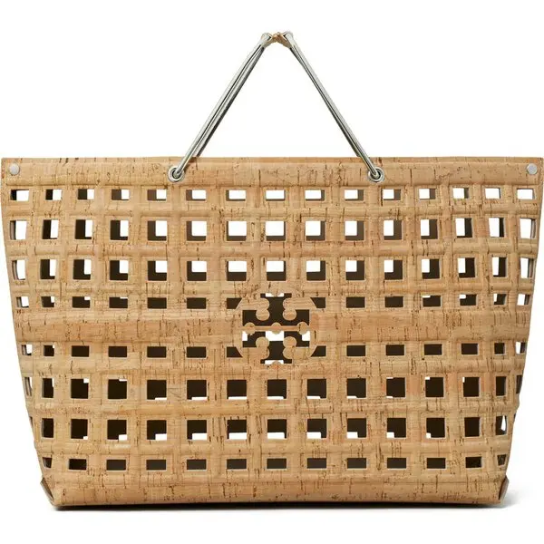Tory Burch Ella Cork Shopping Basket Bag