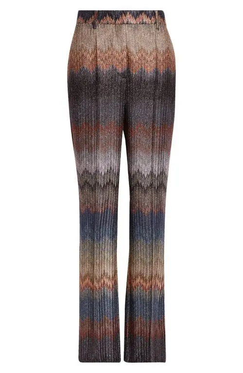 Missoni Stripe Metallic Pleated Trousers
