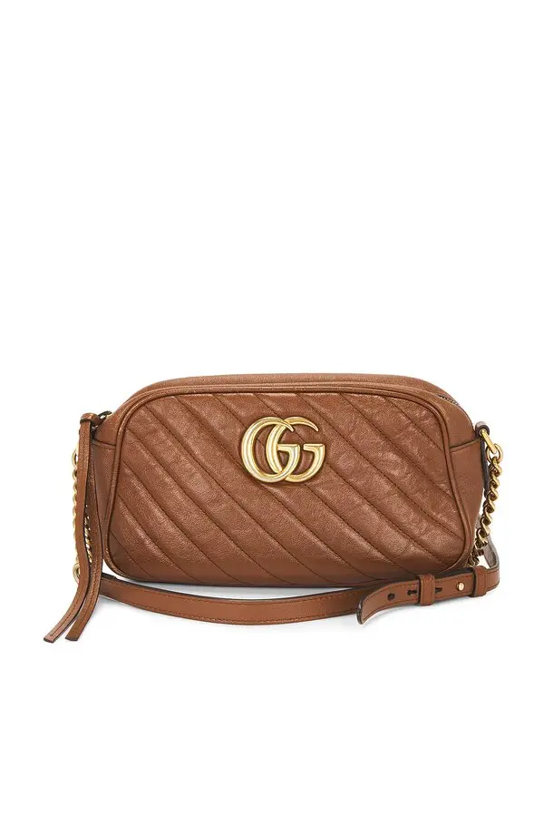 Gucci Gg Marmont Shoulder Bag - Brown