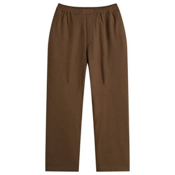 A KIND OF GUISE Banasa Seersucker Trousers - Structured Hazel