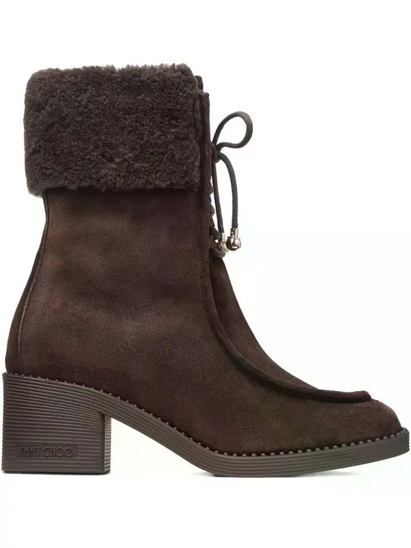 JIMMY CHOO 60mm Hali Boots - Brown