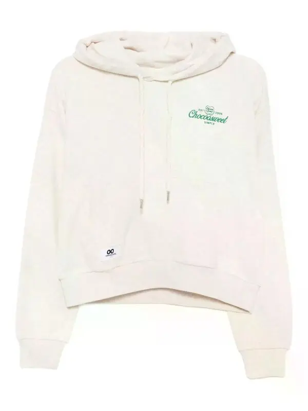 CHOCOOLATE Logo-embroidered Hoodie - Neutrals