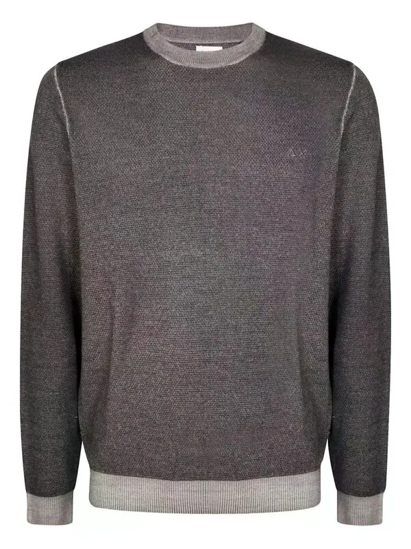 SUN 68 Wool Crew Neck Sweater - Grey