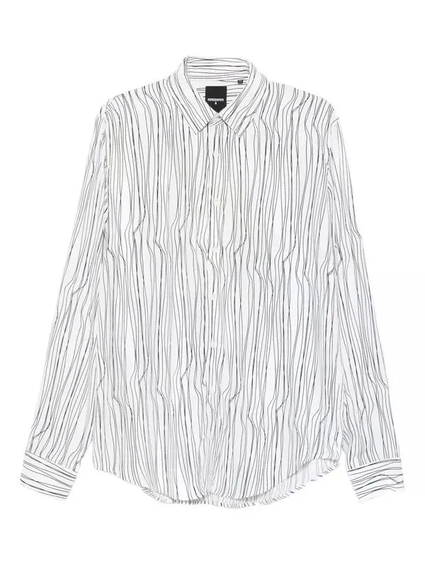 Patrizia Pepe Graphic-print Flowing Shirt - White