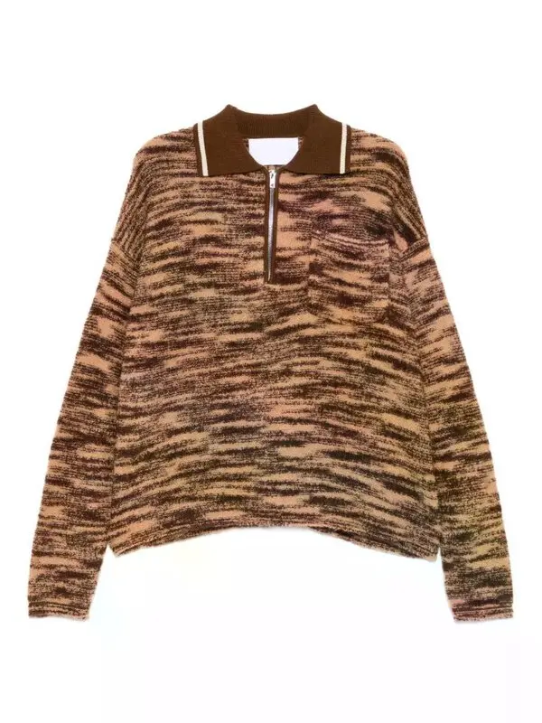 CUDDLEUP Space-dyed Zip Jumper