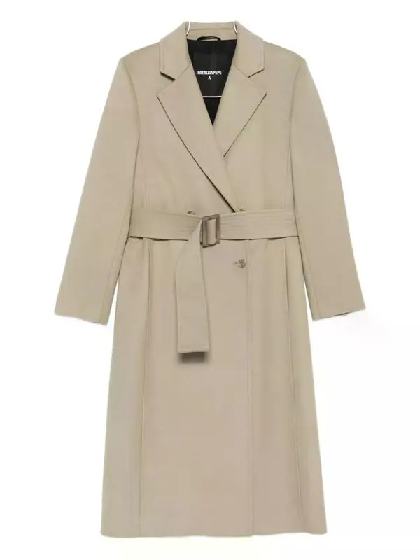 Patrizia Pepe Belted Double-breasted Coat
