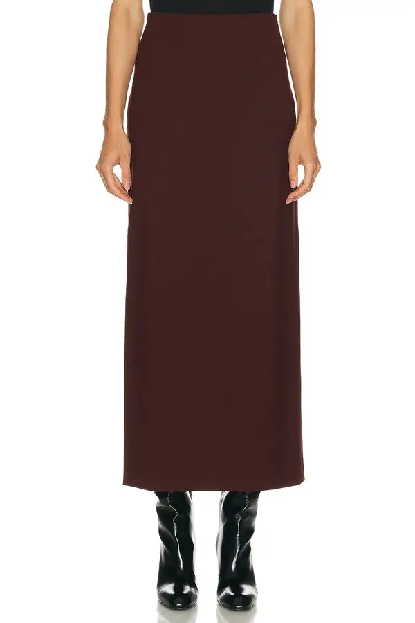 Loulou De Saison Samos Maxi Skirt - Burgundy