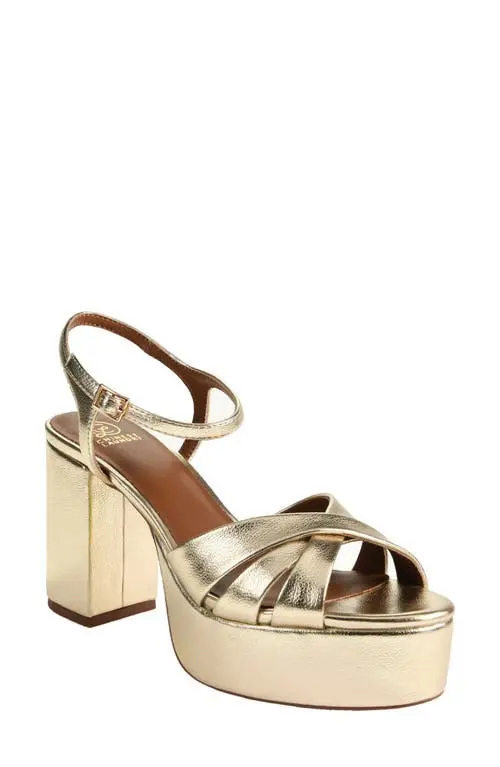 Chinese Laundry Metallic Platform Sandal - Light Gold