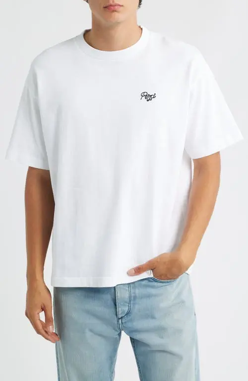 PERCIVAL Du Temps Oversize Organic Cotton Graphic T-shirt - Ecru