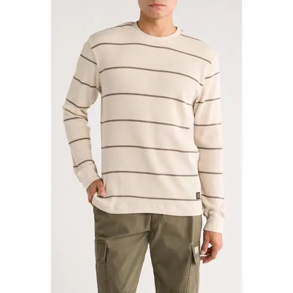 Rvca Day Shift Stripe Long Sleeve Thermal T-shirt